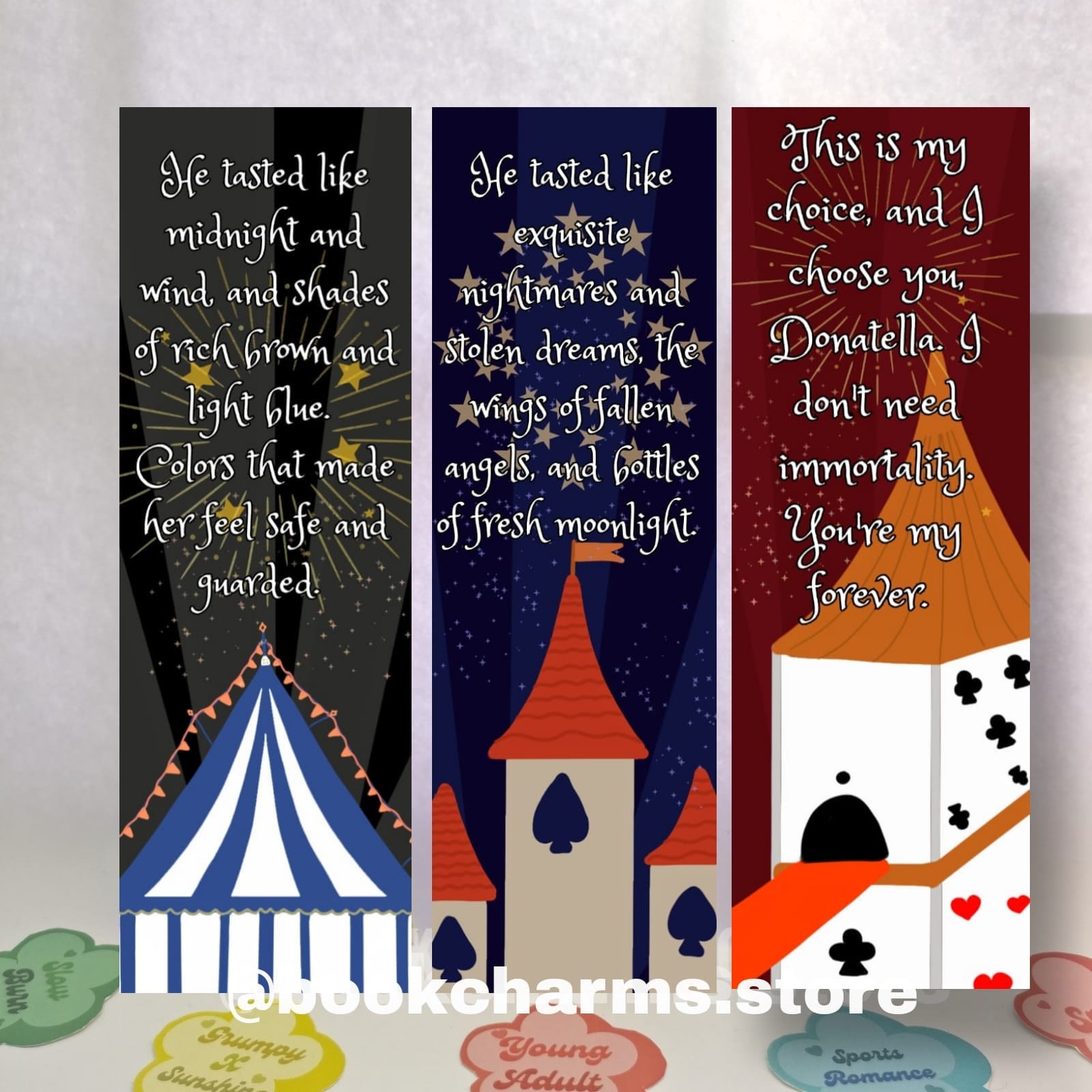 Caraval Bookmarks Shadow and Bone Trilogy Serpent and Dove - Etsy