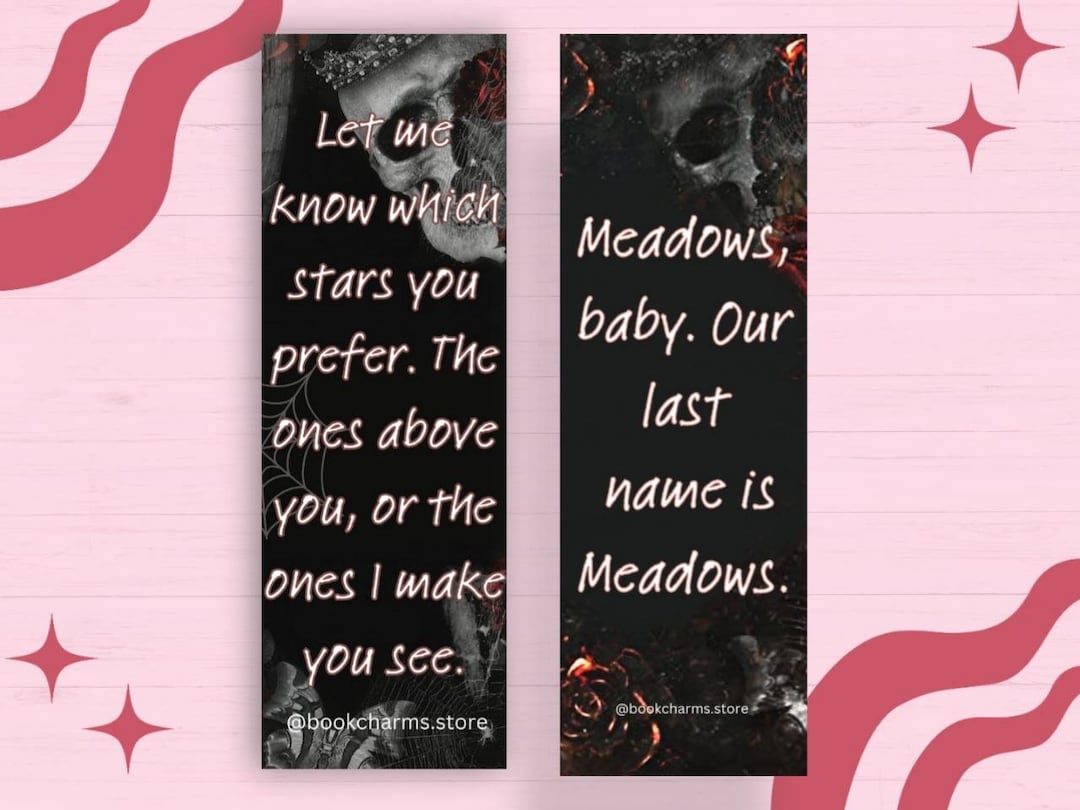 Dark Romance Bookmark, Thriller Bookmark, Matching Bookmark, Book ...
