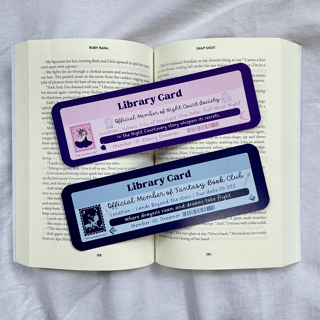 Night Court Society Bookmark, Fantasy Book Club Bookmark, Romance ...