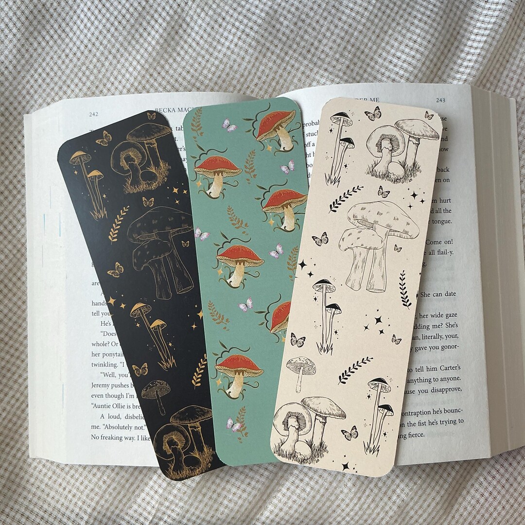 Cottagecore Bookmark,reading is My Jam Bookmark, Mushroom Bookmark ...