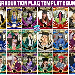 20 Graduation Flag 2024, Class of 2024 Graduation Flag Template, Senior ...