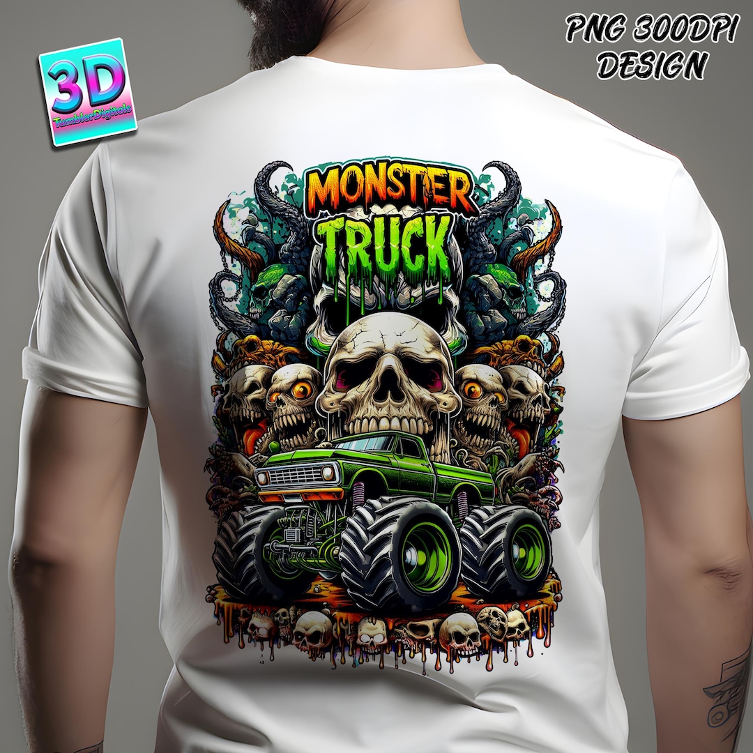 Monster Trucks Shirt Png, Monster Rider Sublimation Png, Monster Truck ...