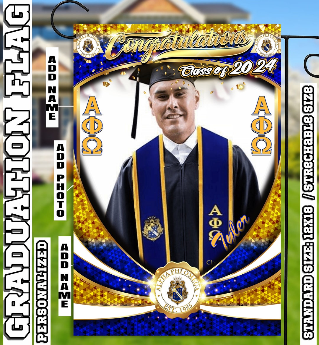 Sororty and Fraternty Graduation Flag 2024, Aka Class of 2024 Flag ...