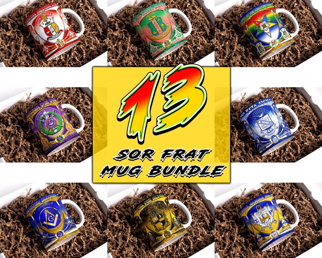 13 Fraternty Sororty Mugs Wrap Png, Sororty Group Mugs Design, Aka ...