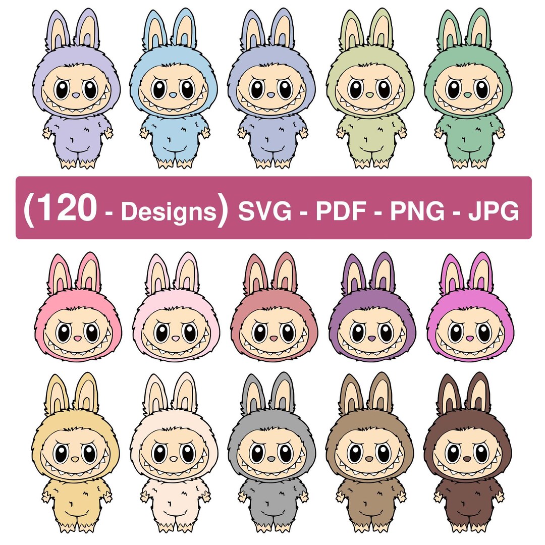 120 Labubu Designs Svg Png Bundle, Labubu Png Svg, Instant Download ...