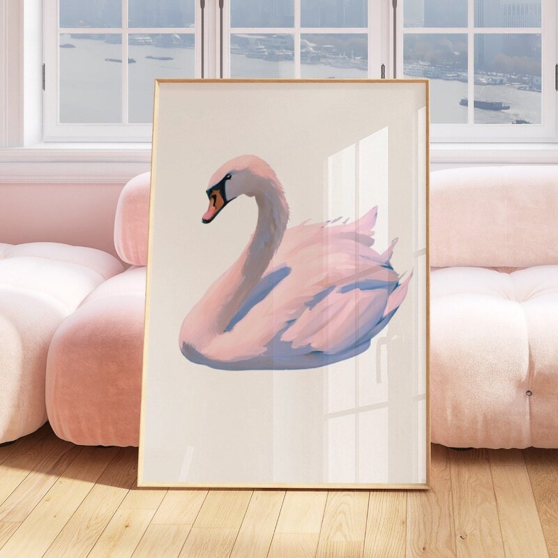 Swan Print - Etsy