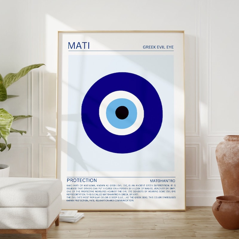 Evil Eye Print - Etsy