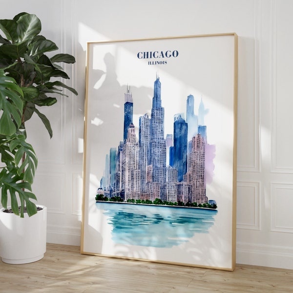 Chicago Art Print - Etsy