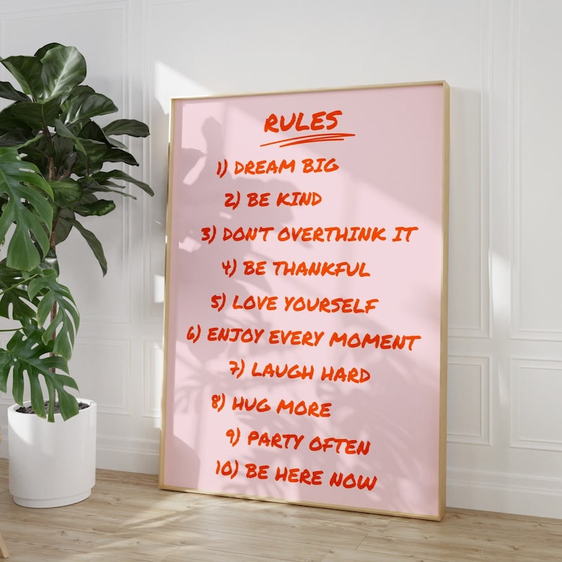 Bar Rules Sign - Etsy