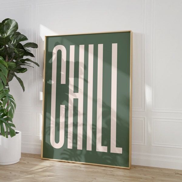 Chill Print - Etsy