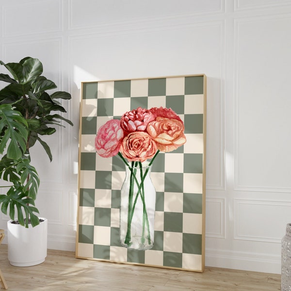 Checkered Print - Etsy