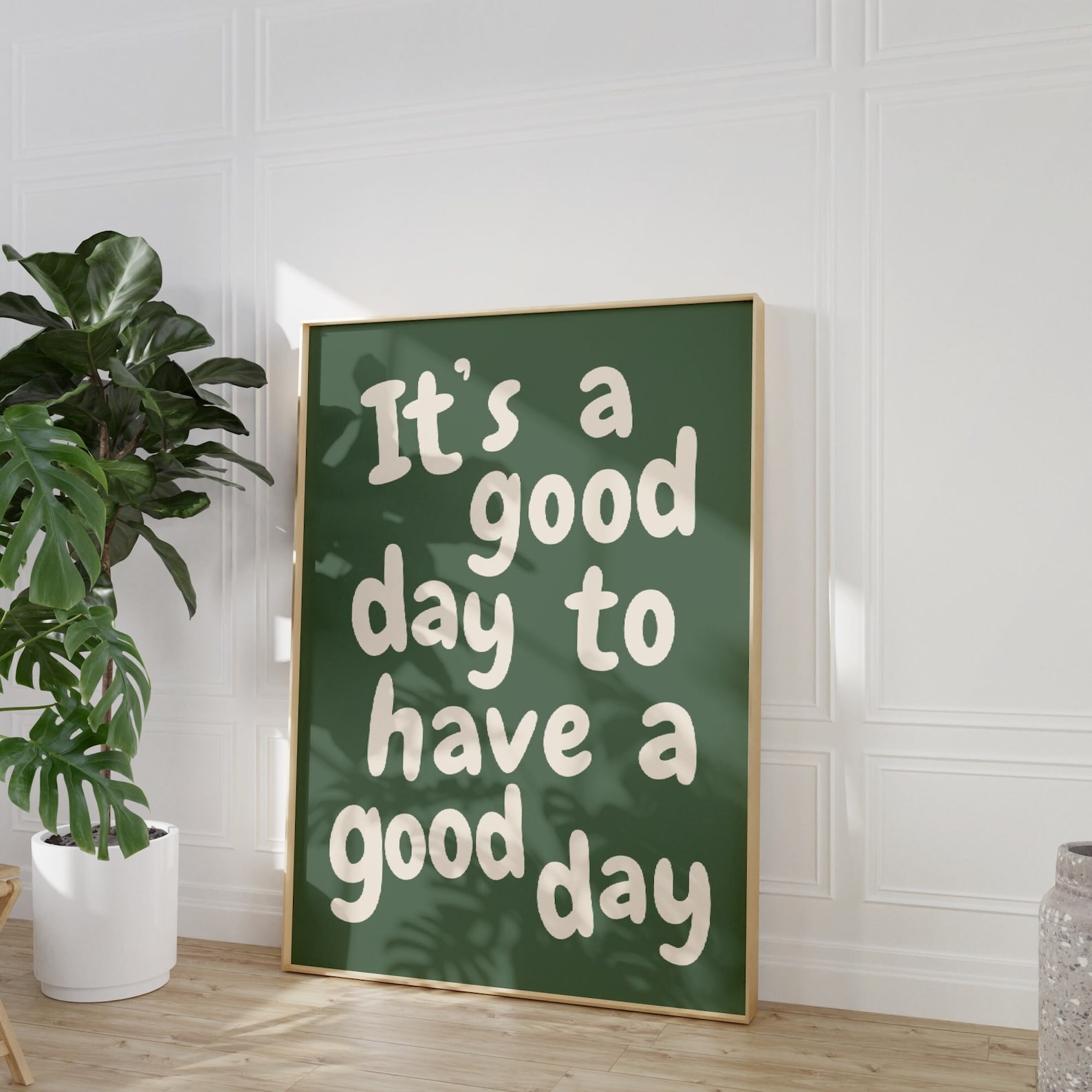 Today is a Good Day Print, It's a Good Day Poster, Sage Green Wall Art ...