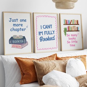 Book Club Print, Book Lovers Gift Print, Trendy Reading Corner Poster ...