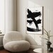 Black and White Prints, Black Abstract Art, Set of 3 Prints, Black ...