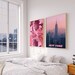 New York City Travel Print, Digital Art Download, Pink NY Travel Print ...