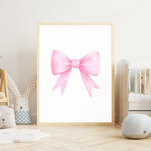 Pink Bow Print, Set of 3, Preppy Wall Art, Teen Room Decor, Preppy ...