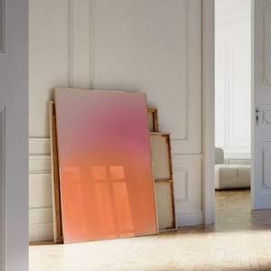 Pastel Aura Set of 2, Prints, Positive Pink Aura Poster, Gradient Aura ...