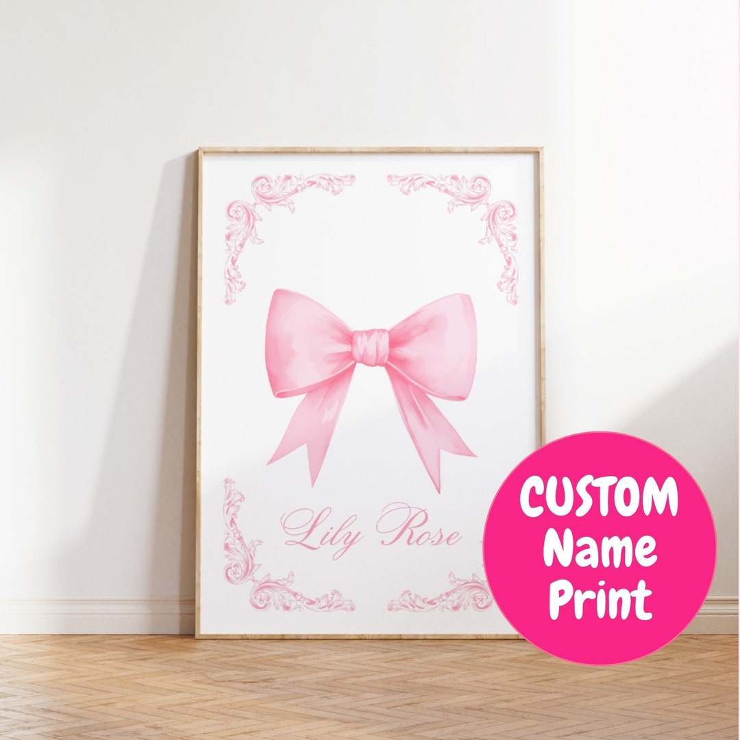 Custom Name Print, Personalized Name Prints, New Baby Birth Print, Baby ...