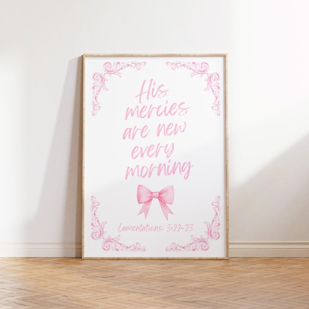 Modern Christian Art-scripture Wall Art-his Mercies Are New Every ...