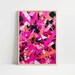 Pink Orange Abstract Print, Preppy Poster, Digital Art Download, Trendy ...