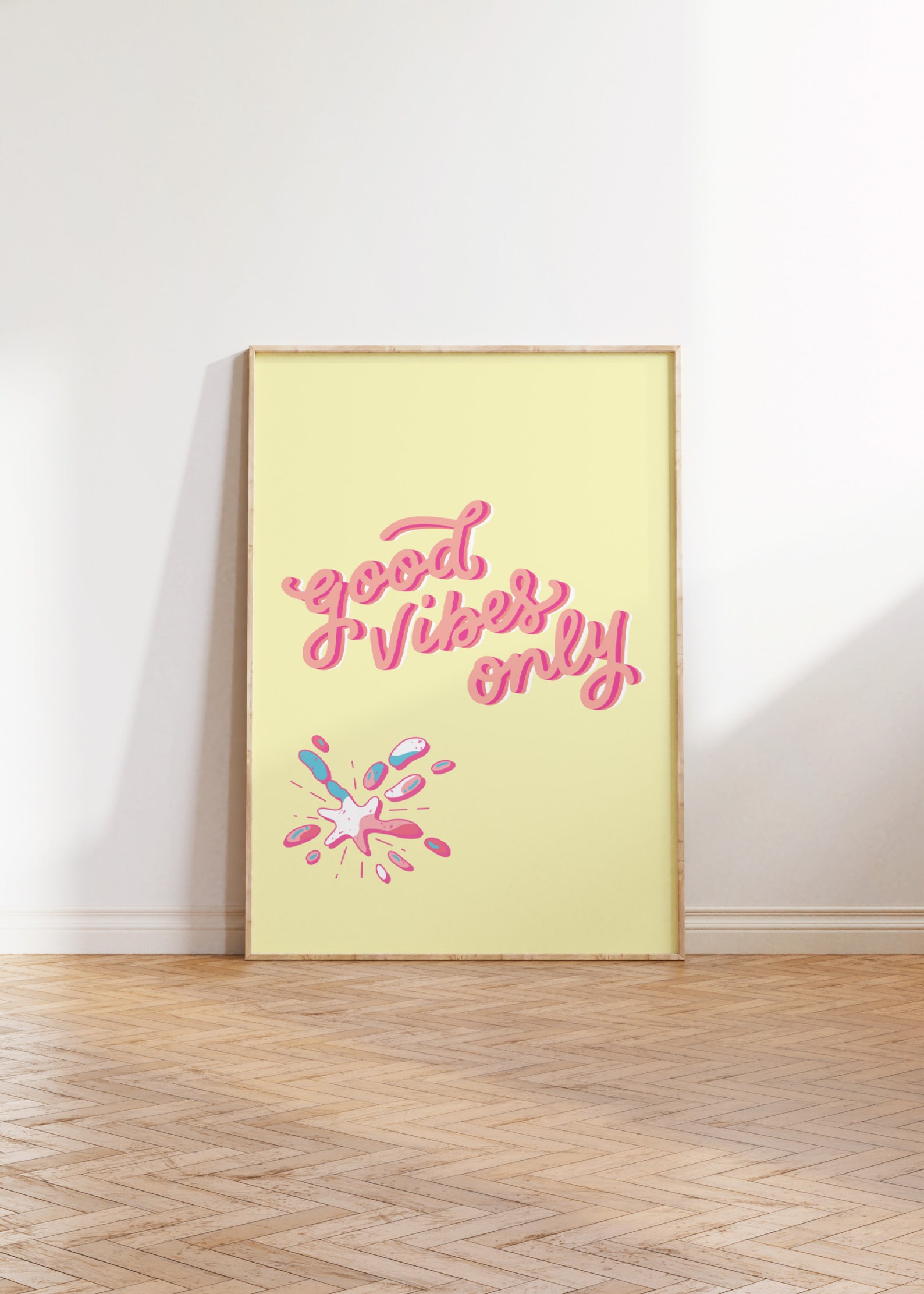 Smiley Face Set of 3 Prints Dog Balloon Poster Tryptic Wall - Etsy