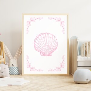 Seashell Print, Coastal Cowgirl Decor, Beachy Room Decor, Surf Poster ...