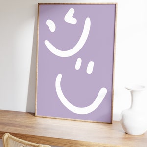Hi Print Lavender Wall Art Hello Wall Art Happy Posters, Printable Art ...
