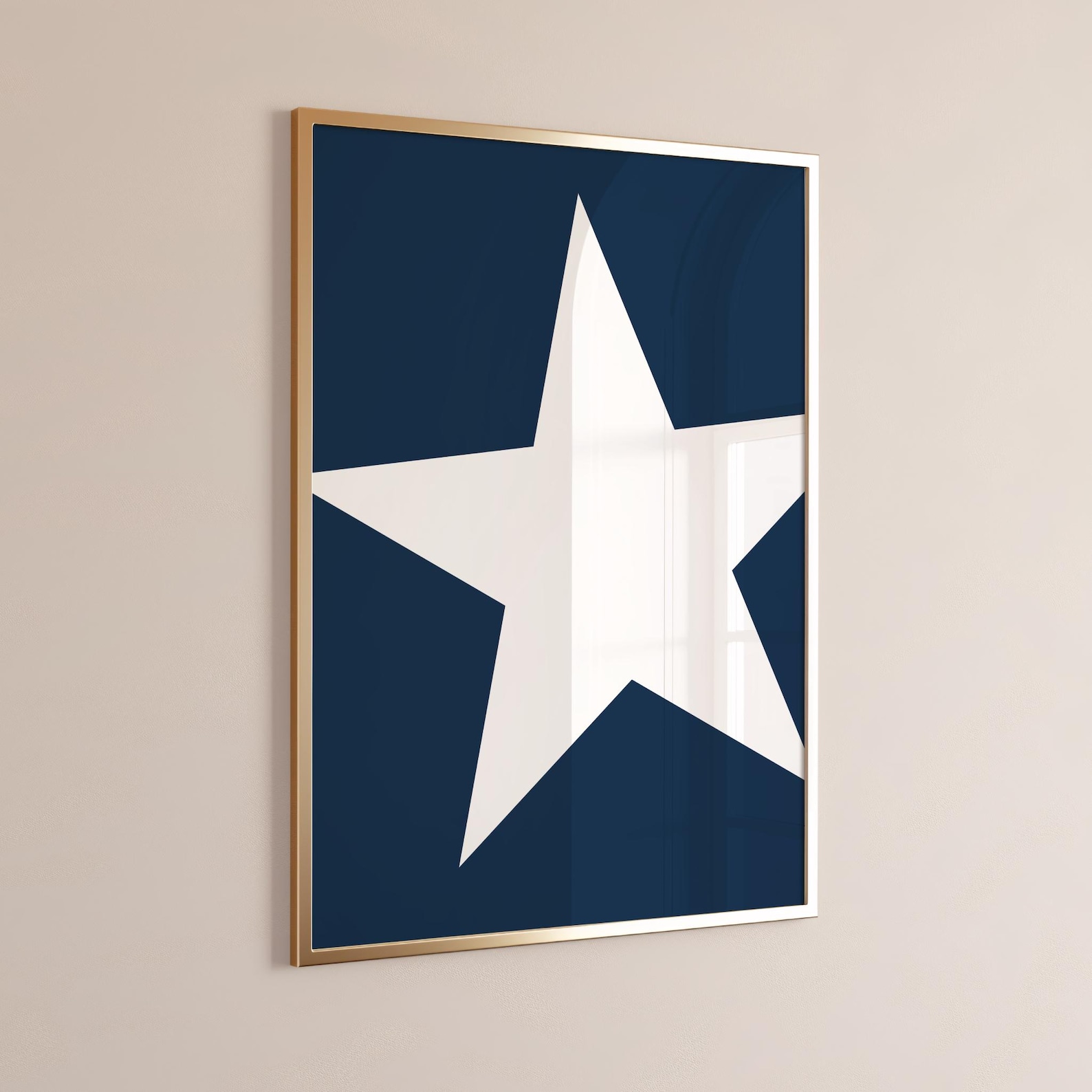 Blue Star Print Trendy Star Girl Poster Y2K Aesthetic Apartment Decor ...