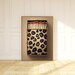 Retro Leopard Matchbox Print Trendy Beige Matches Poster Glam Matchbook ...