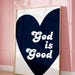 God is Good Art Print Minimalist Christian Wall Art Modern Scripture ...