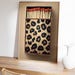 Retro Leopard Matchbox Print Trendy Beige Matches Poster Glam Matchbook ...