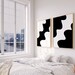 Black Abstract Art, Set of 2 Prints, Black and White Prints, Black ...