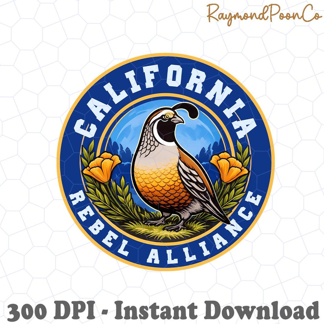 California Republic Rebel Bird PNG, Quail Alliance Anti ICE Abolish ICE ...