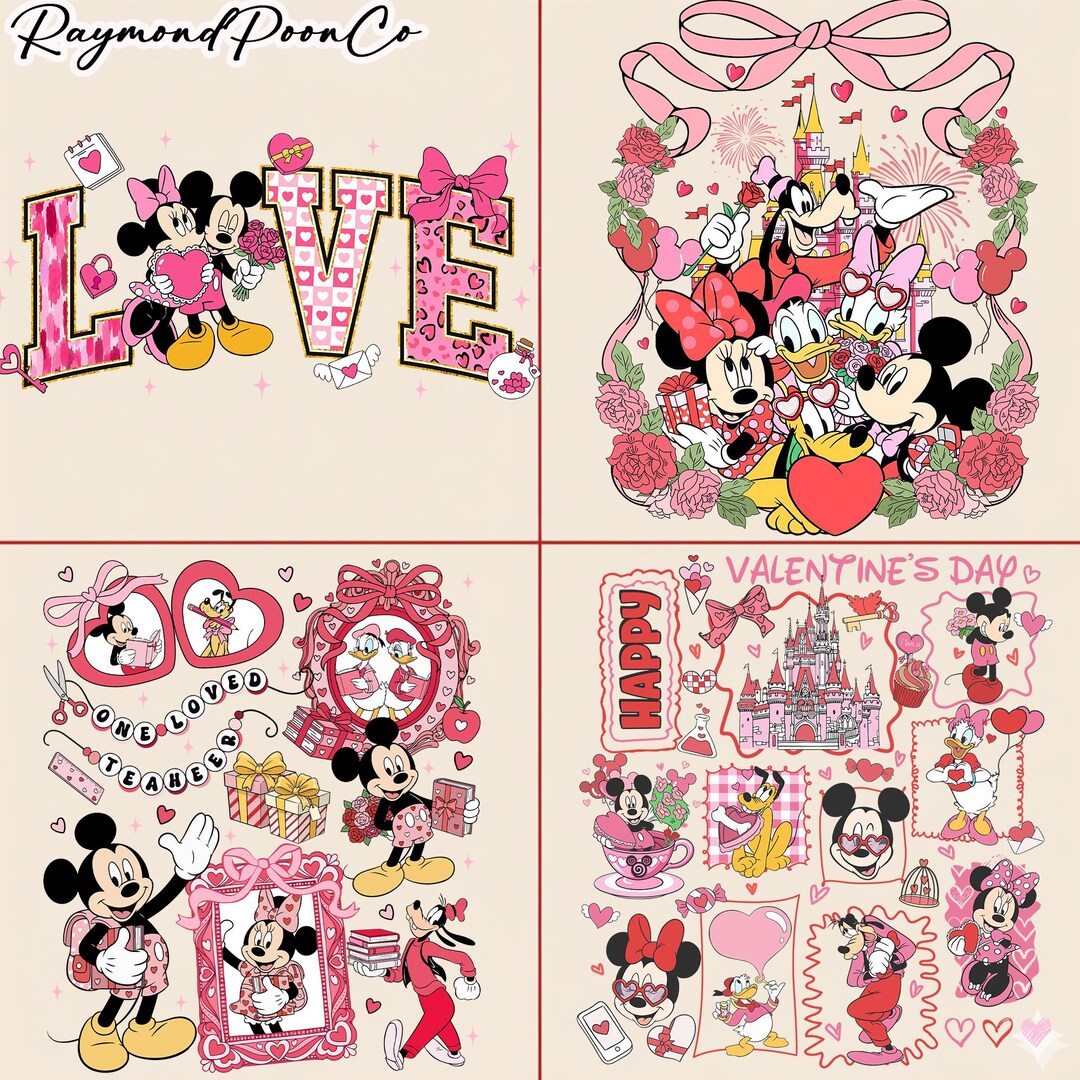 Paquete PNG de Castillo de San Valentín de Disney con diseño de ...