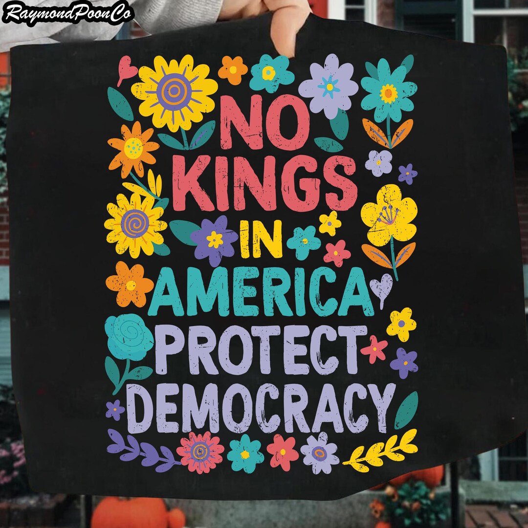 Protect Democracy PNG, No Kings in America Anti-trump PNG, Freedom ...