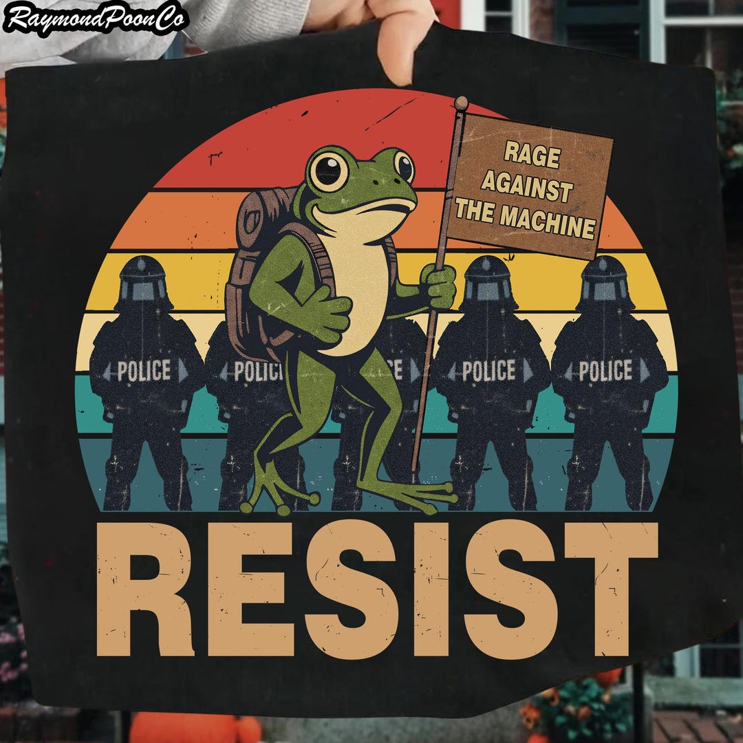 Portland Frog Protest PNG, Protest Png, Rage Against the Machine ...