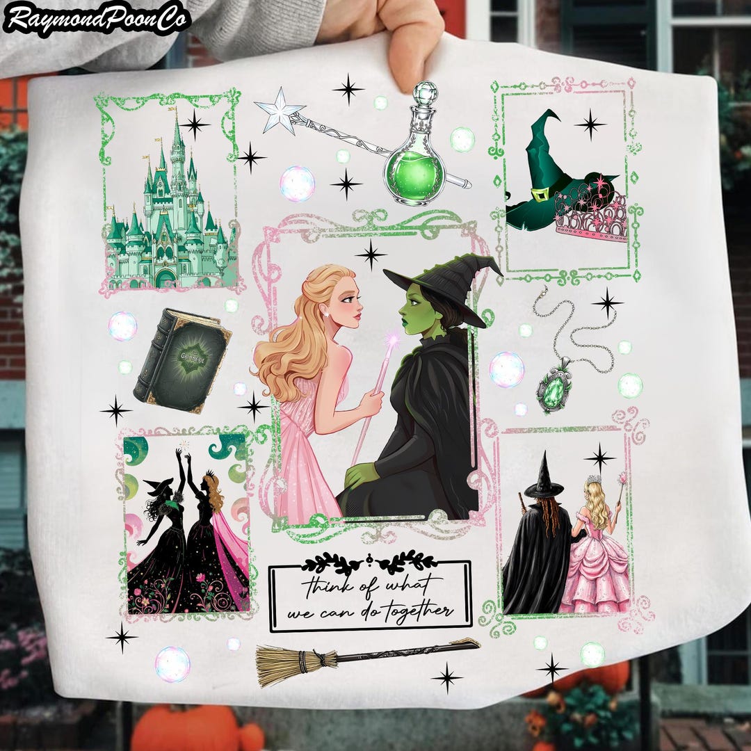Wicked Changed for Good Stamps PNG, Wicked Pink and Green Png, Wizard ...