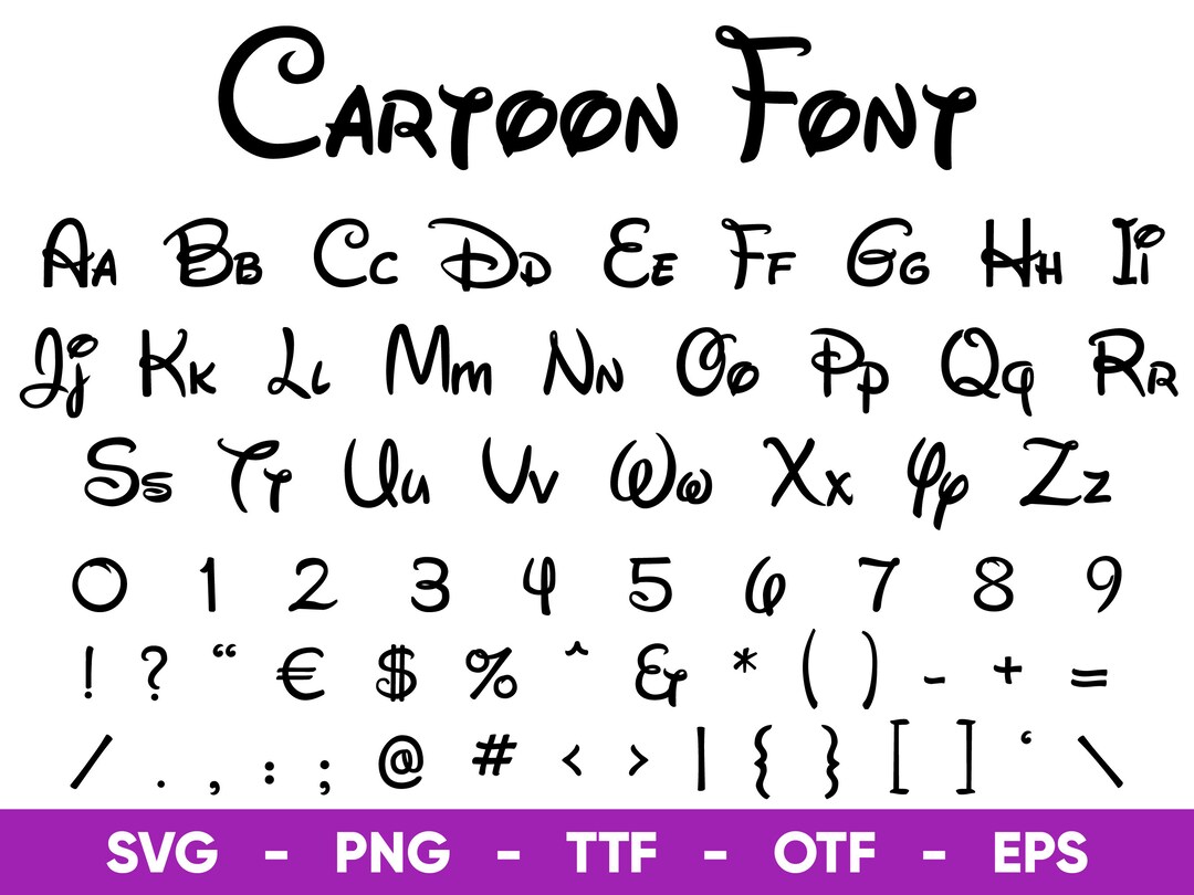 Cartoon Font SVG Mouse Font Svg Files for Cricut and - Etsy Australia
