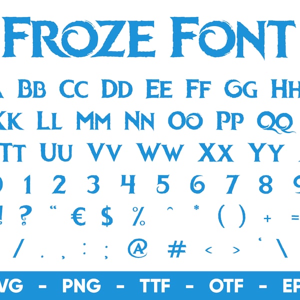 Frozen Alphabet - Etsy