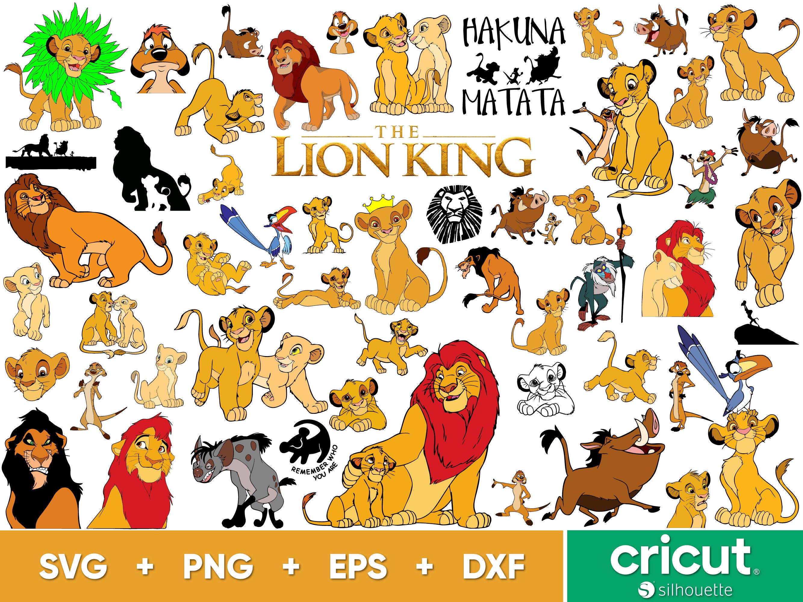 Lion King Svg Bundle Simba Svg Files For Cricut Lion King Etsy