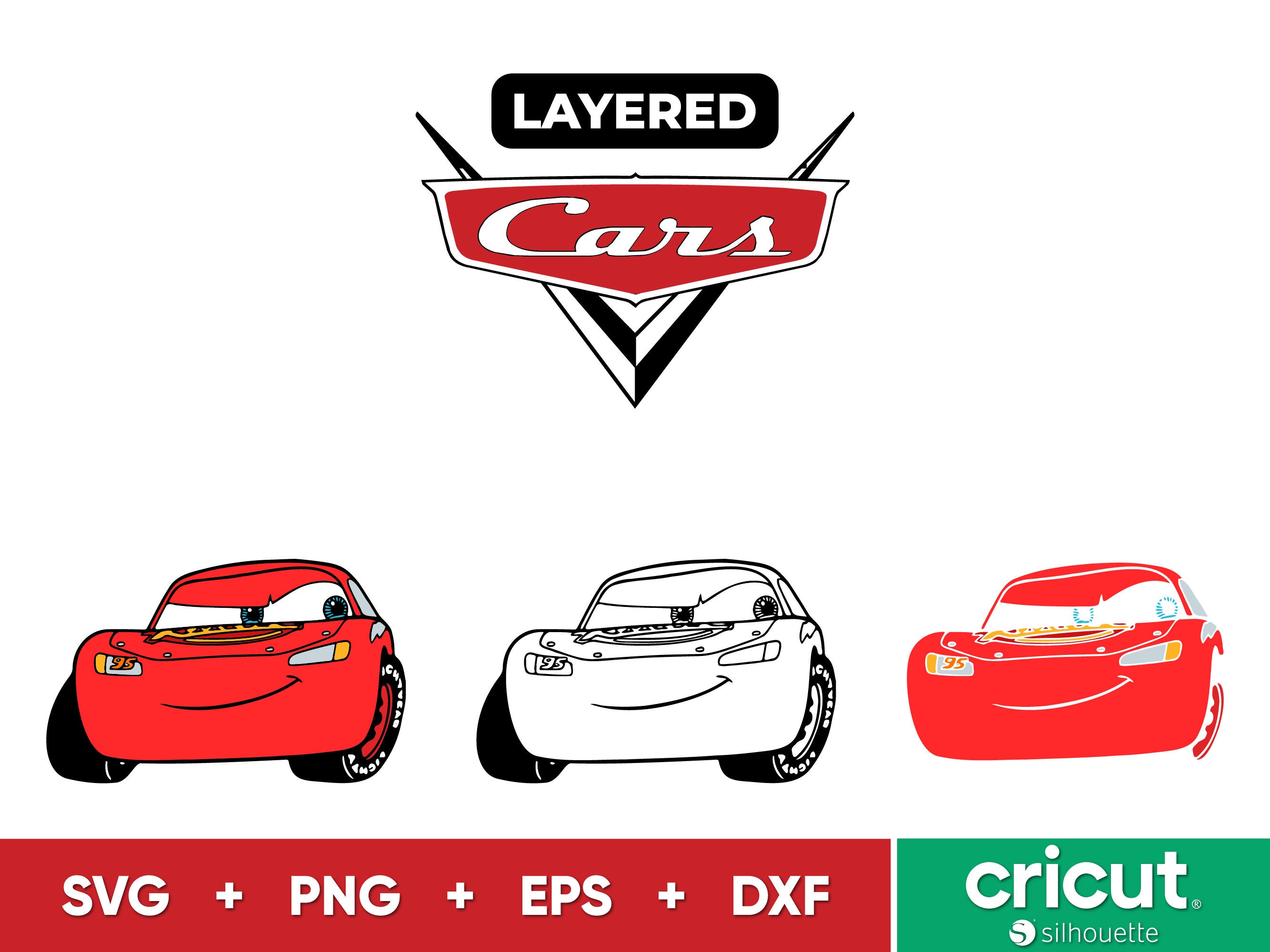Cars SVG Bundle Lightning Mcqueen Svg Files for Cricut - Etsy Australia