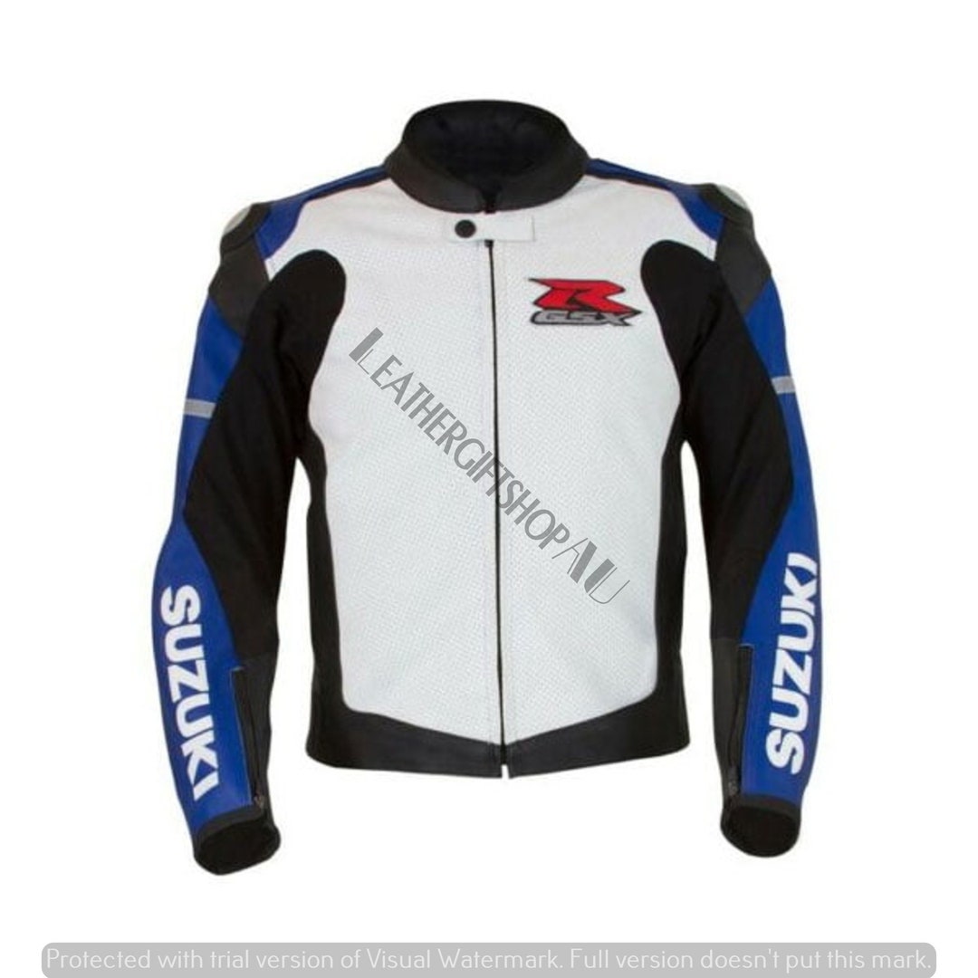 SUZUKI Motorcycle Racing Leather Jacket, Motorbike Suzuki Jacket ...