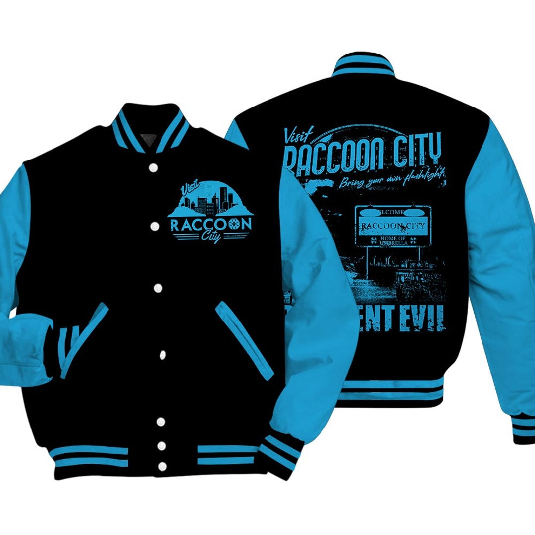 Vintage Visit Raccoon City 90s Varsity Retro Merch Resident - Etsy