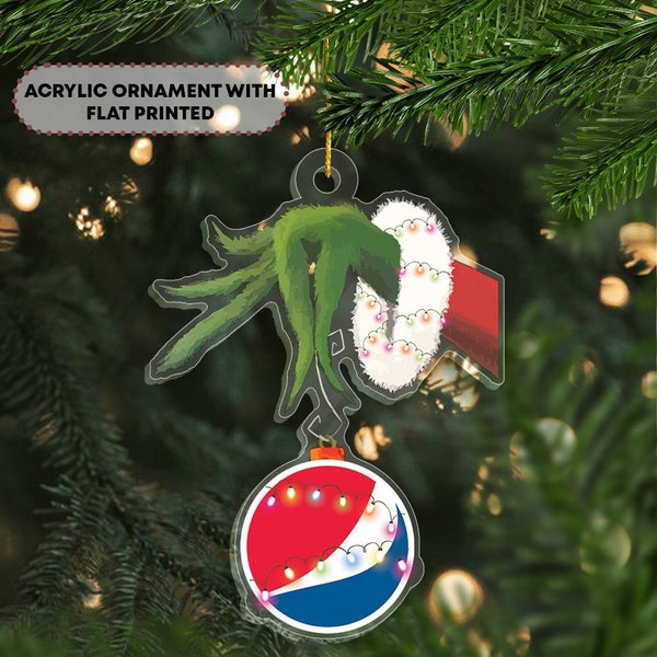 Pepsi Grinch Ornament - Etsy
