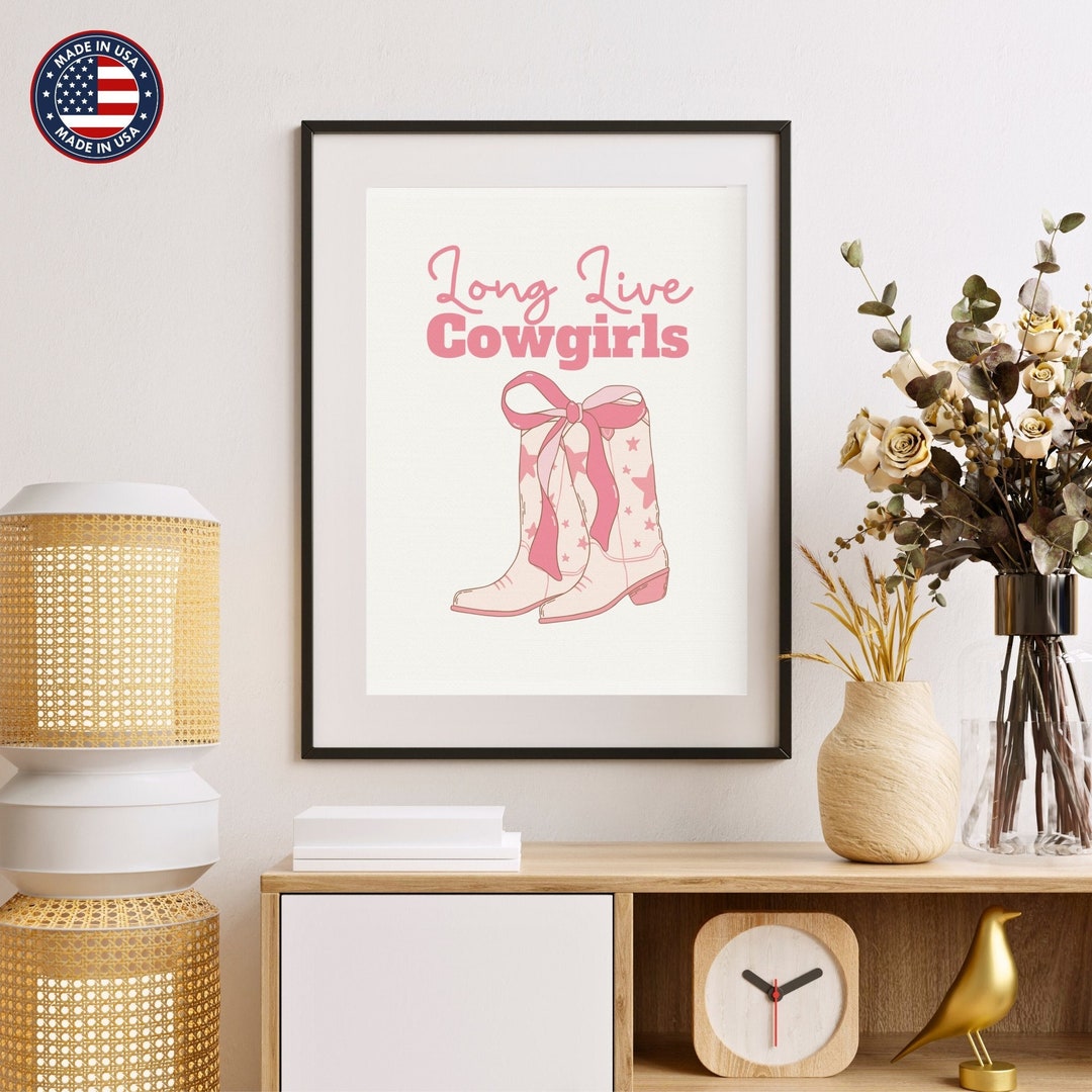 Coastal Cowgirl Music Wall Art Dopamine Decor, Country Music Prints ...