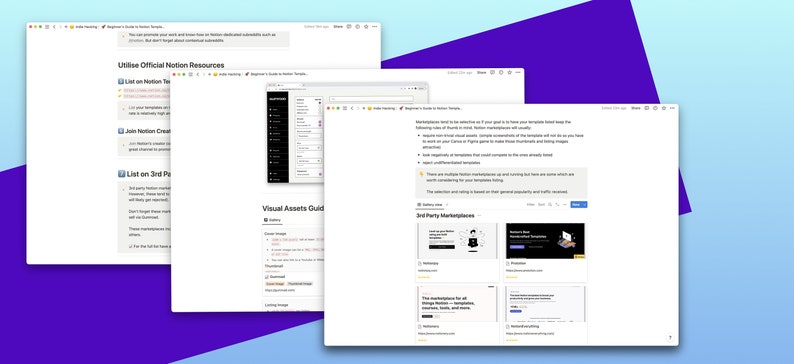 Beginner's Guide to Notion Templates Marketing - Etsy