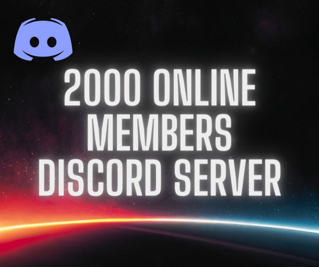 Discord Server With 2000 Members - Etsy