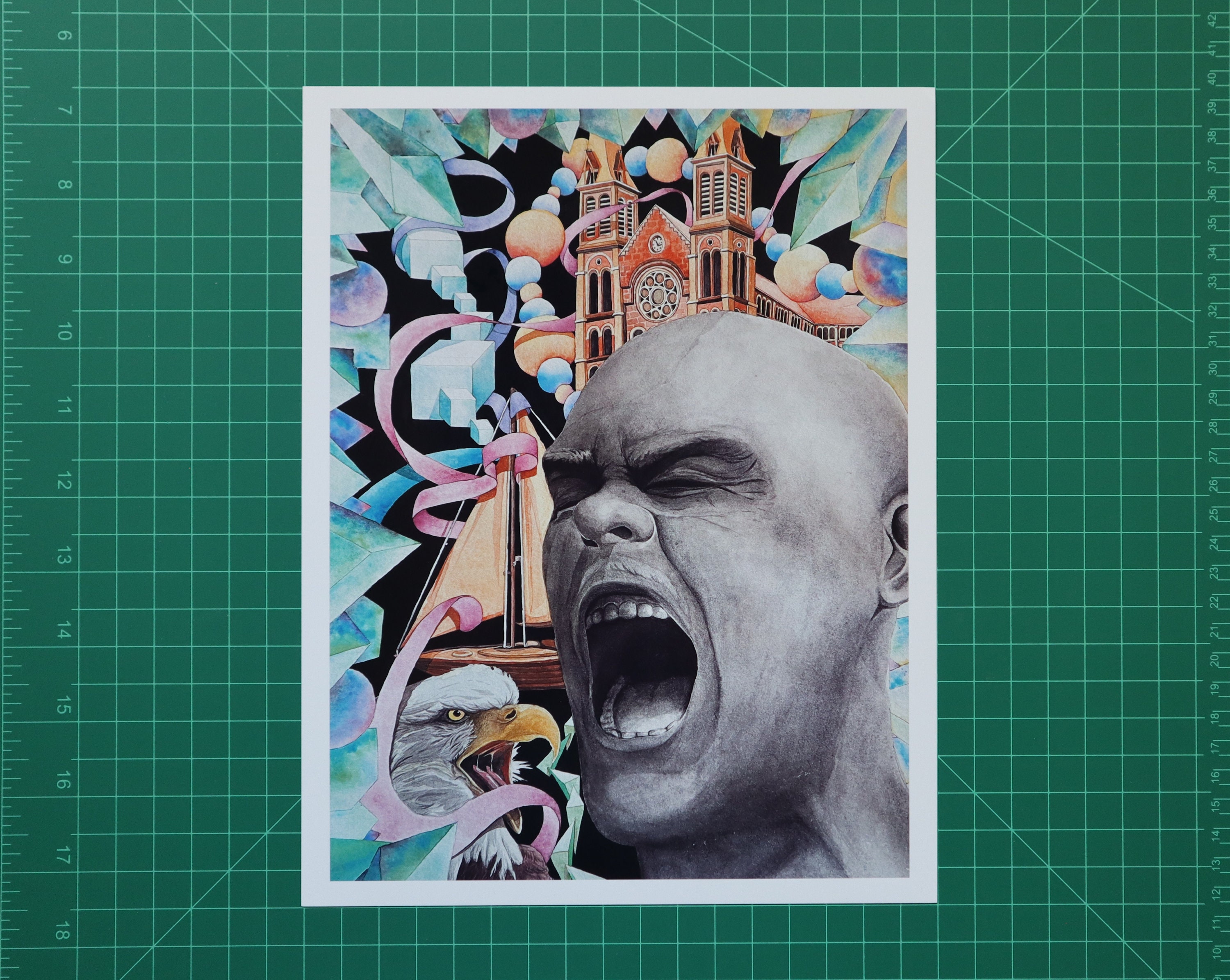 Art Print I Internal Struggles - Watercolor by Charles Doan - Etsy