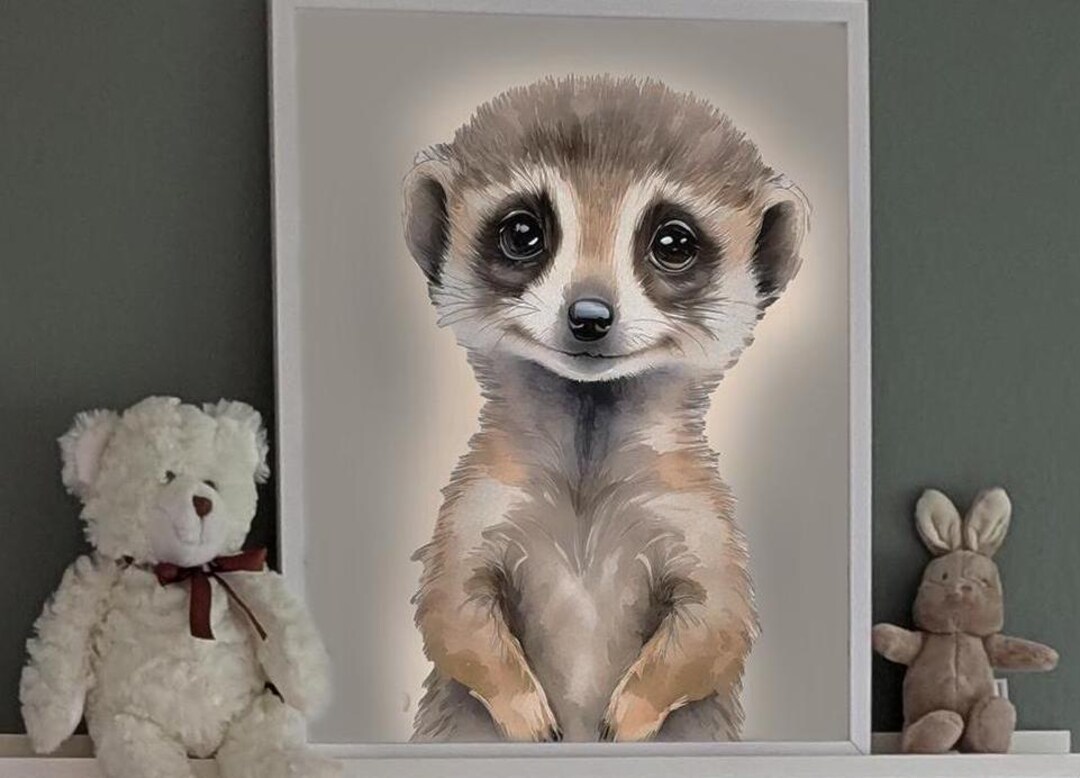 Suricate Poster Children's Poster Nursery Prints Baby Room Decor ...