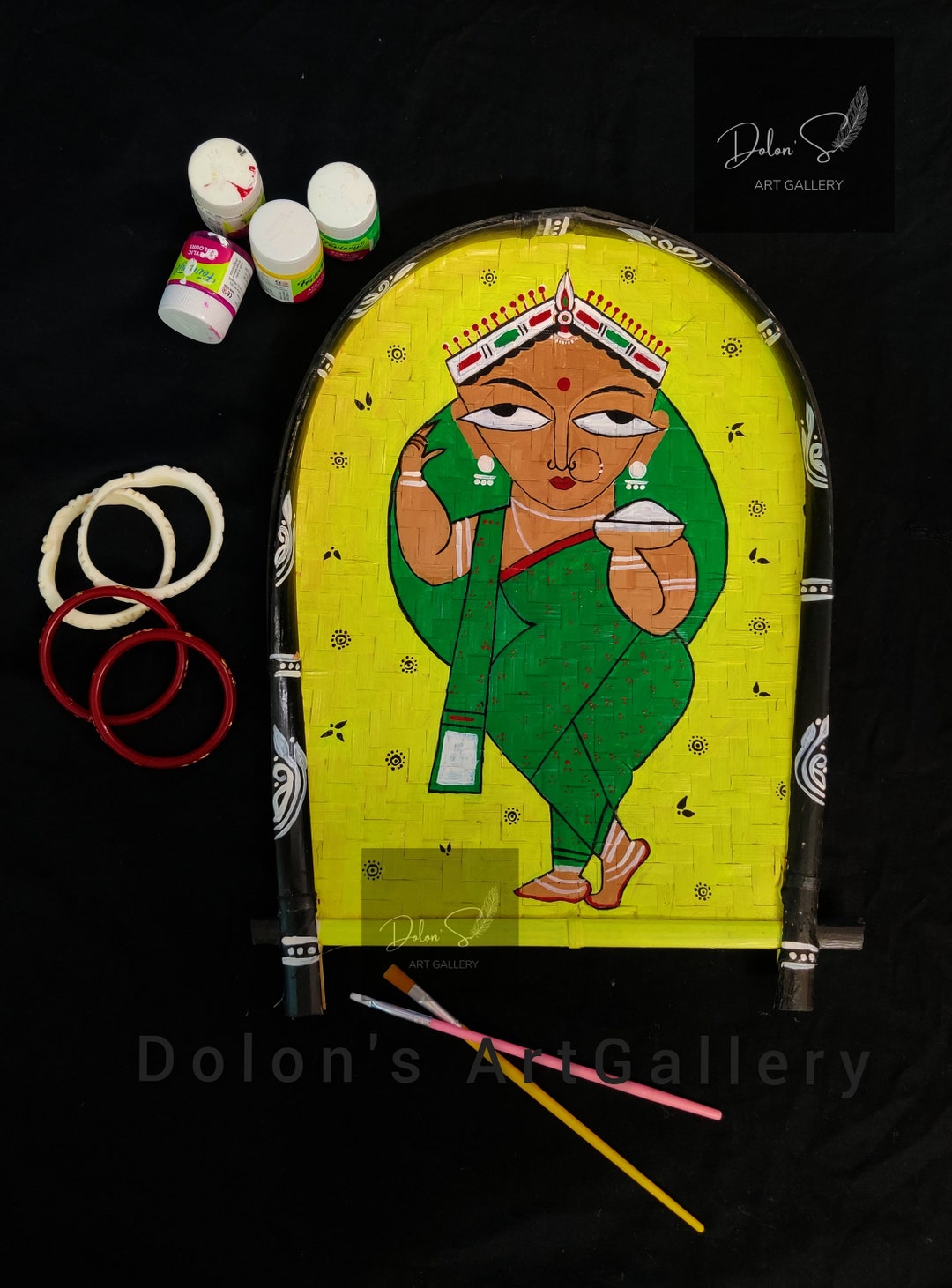 Bengali's Painting | Kulo Art for Wedding | Hand-painted Jamini Roy ...